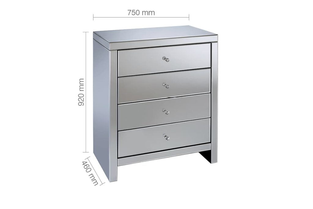 Seville 4 Drawer Chest